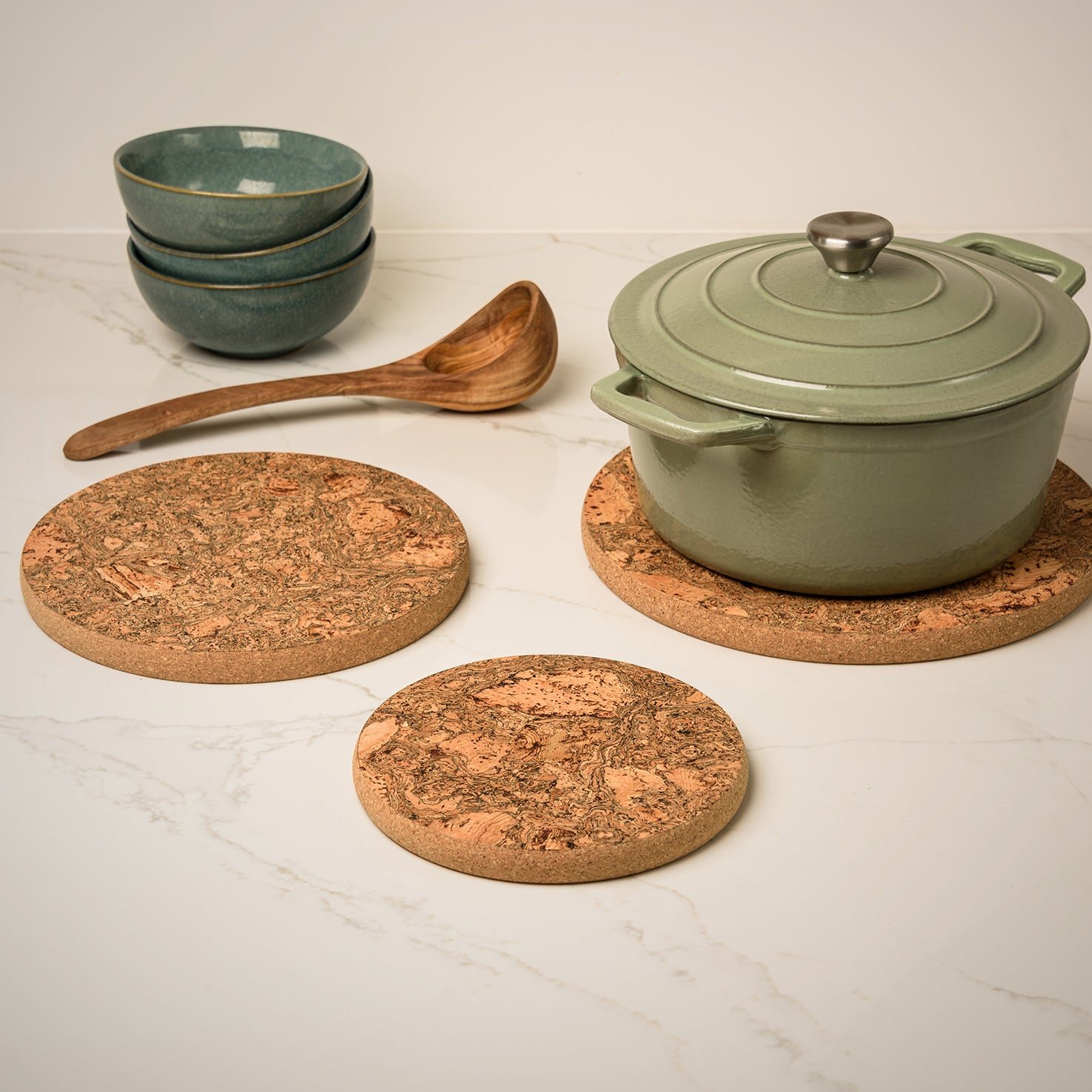 Buy Twist Cork Round Hot Pot Stand (Round) – Portuguese Treasures