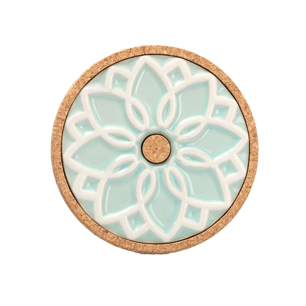 Ceramic Hot Pot Stand Elvira | Mint – Portuguese Treasures