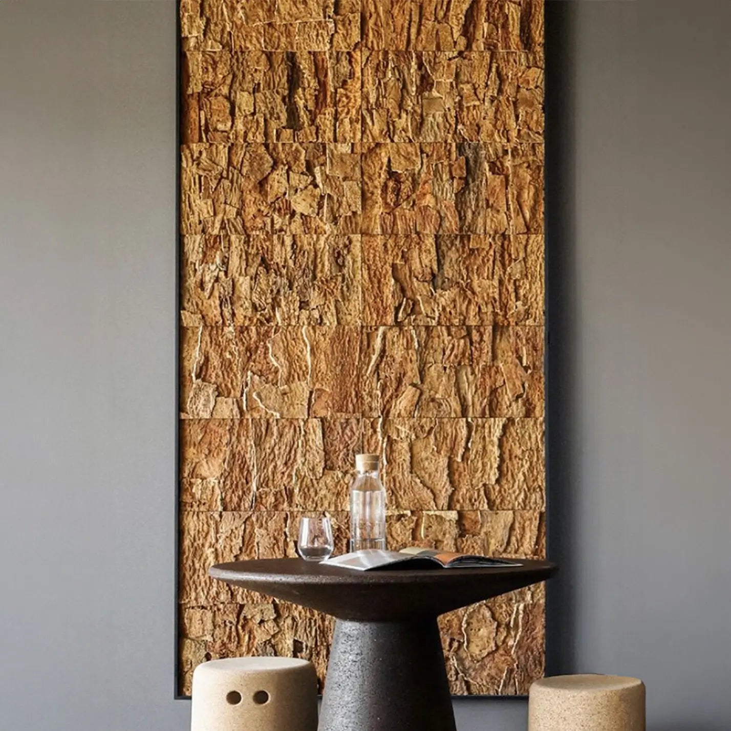 Buy Natural Mature Cork Bark Wall Tiles and Panels 600 x 300 x 25 mm ...