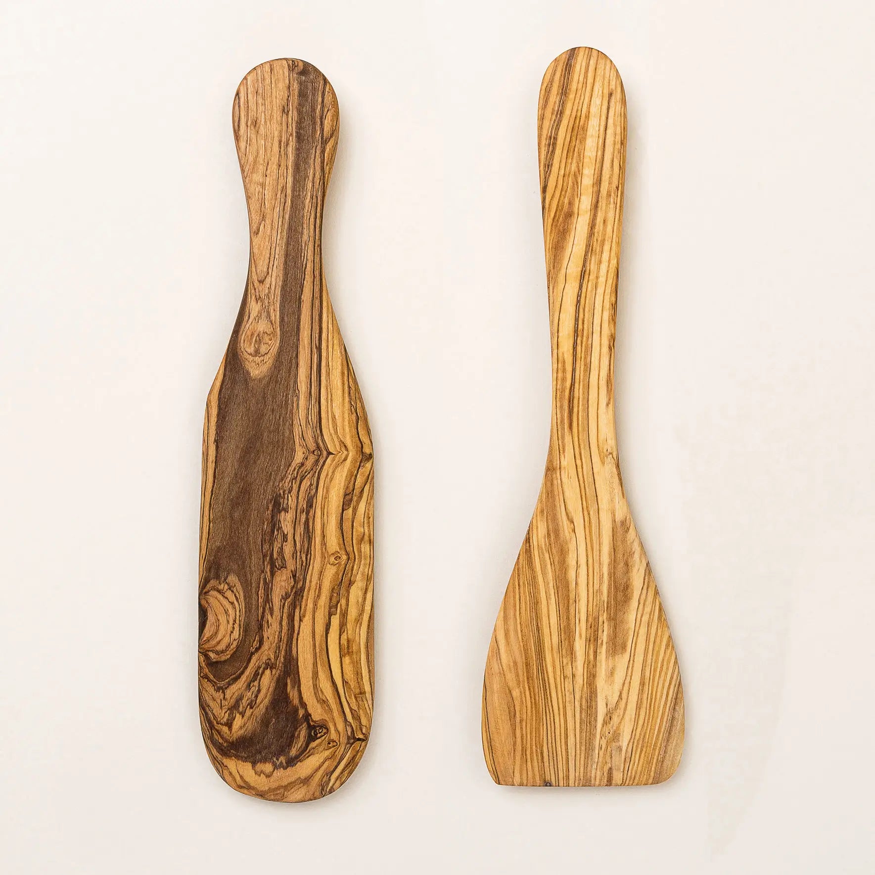 Olive Wood Traditional Spatula + Omelette Spatula – Portuguese Treasures
